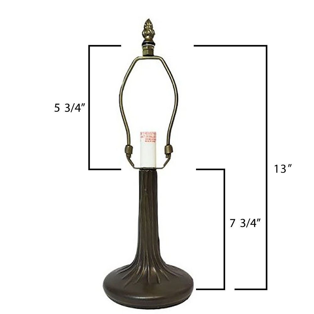 32019-Small Tree Trunk Lamp Base Antique Bronze Finish - Rainbow Art ...